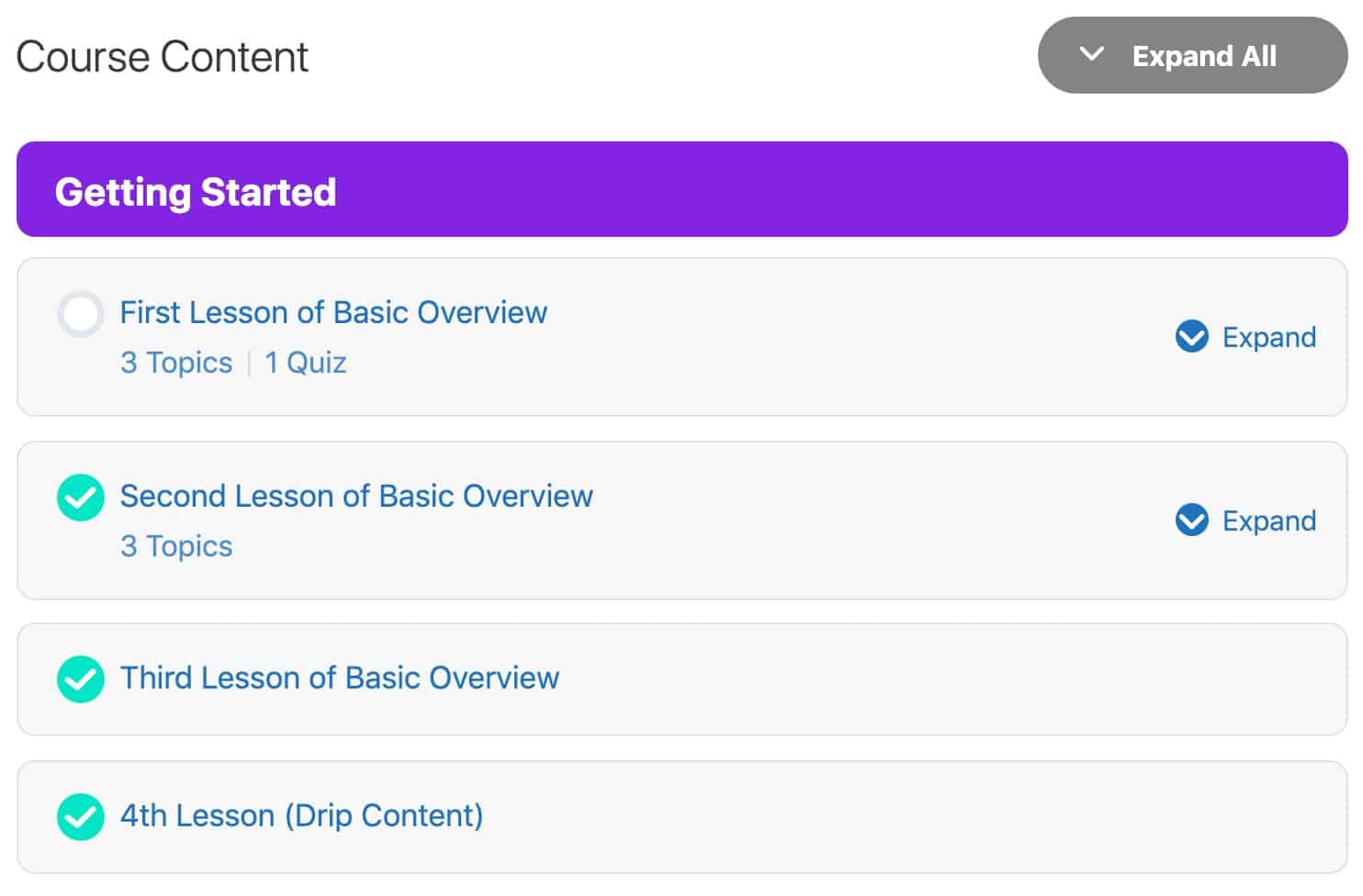 Course Content List Design w/ Design Upgrade Pro for LearnDash