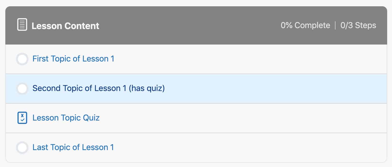 Course Content List Design w/ Design Upgrade Pro for LearnDash